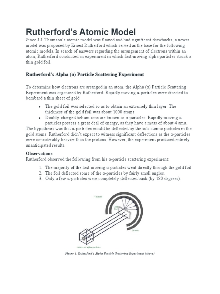 Atomic Model | PDF | Atoms | Atomic Nucleus
