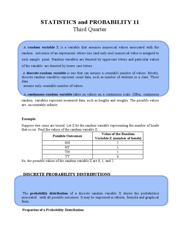 Q3StatisticsProbability LESSONS | PDF | Standard Score | Normal ...