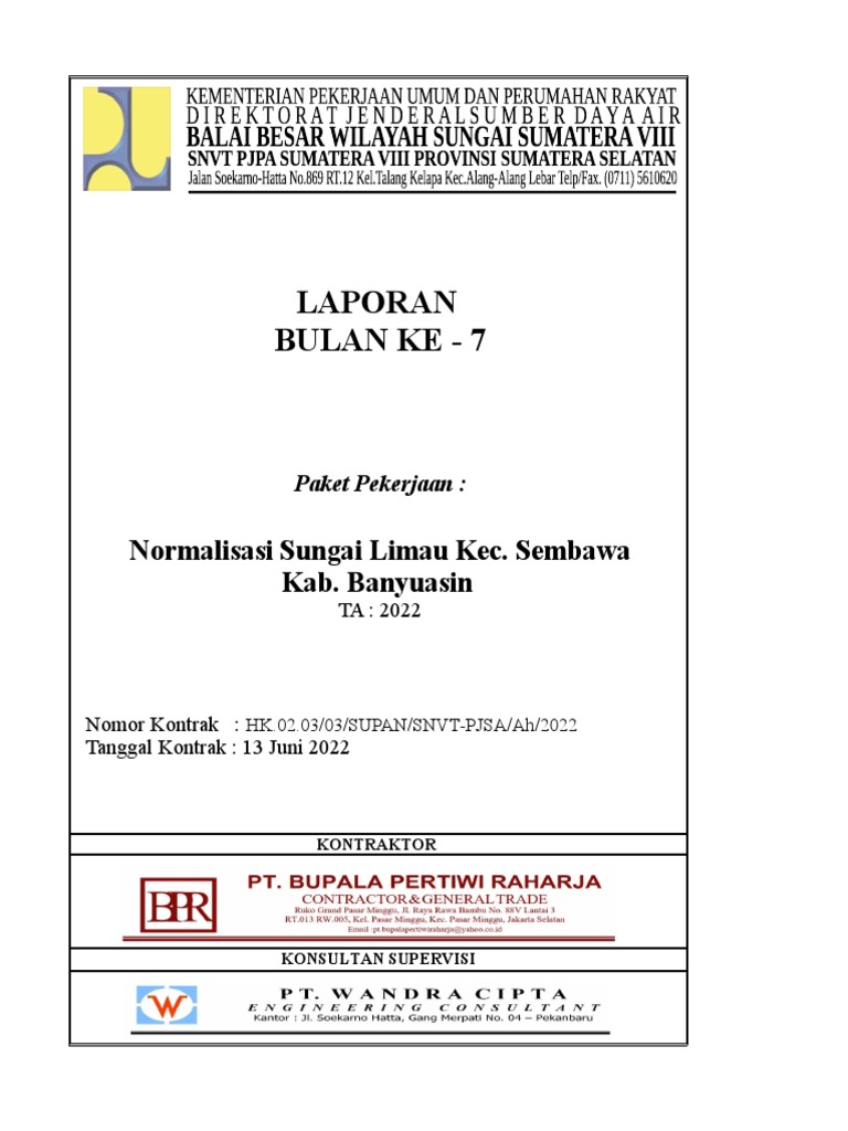 Cover Laporan Bulanan Limau | PDF