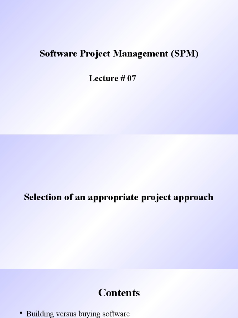 SPM Lec#07 | PDF | Software Development Process | Agile Software ... SPM Lec#07 | PDF | Software Development Process | Agile Software ...