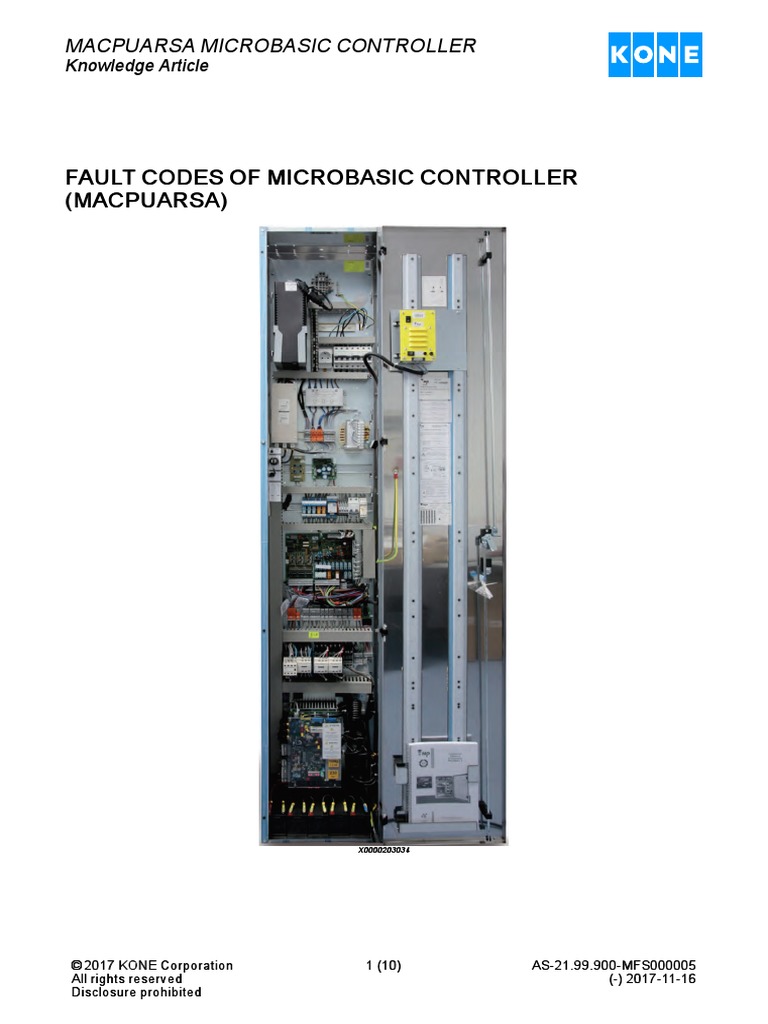 MACPUARSA - FAULT CODES OF MICROBASIC CONTROLLER AS-21.99.900-MFS000005 - en - .1 - AS-21.99.900 ...