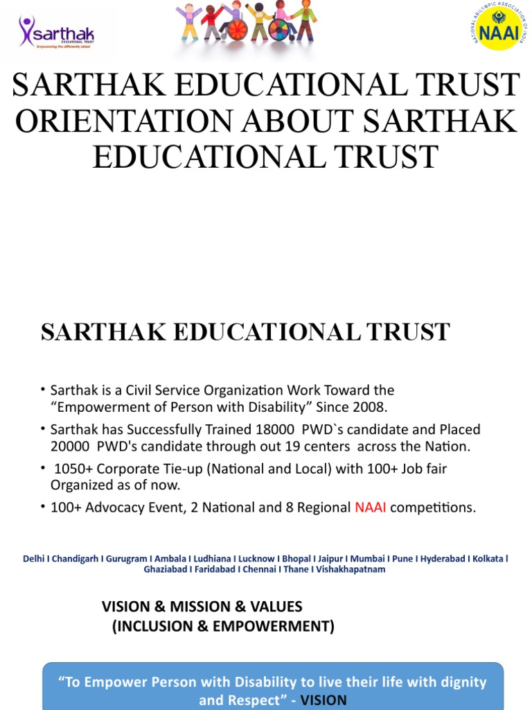 Induction - Sarthak Overview Final | PDF | Inclusion (Education) | Physical Therapy