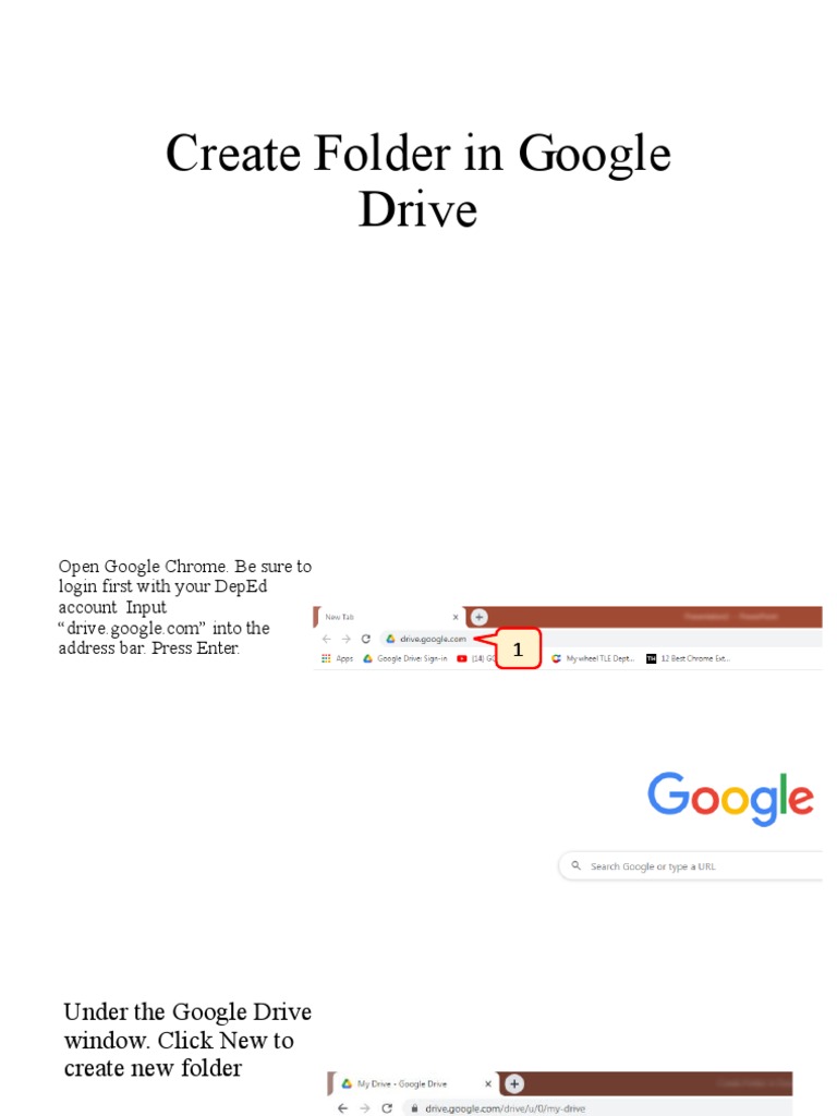 Create Folder in Google Drive | PDF | Career & Growth