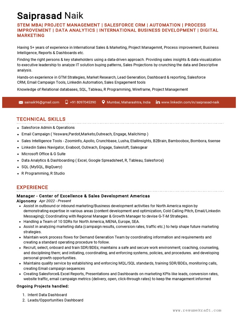SAIPRASAD NAIK July2022 | PDF | Customer Relationship Management | Analytics