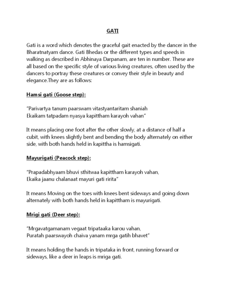 Gati PDF | PDF | Dances
