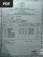 Class 12 Marksheet Template | PDF