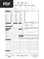 Mythras Character Sheet Form Fillable | PDF | Leisure | Sports