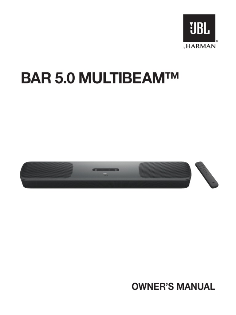 JBL - SB - Bar 5.0 MultiBeam - Owner's Manual - EN | PDF | Hdmi ...