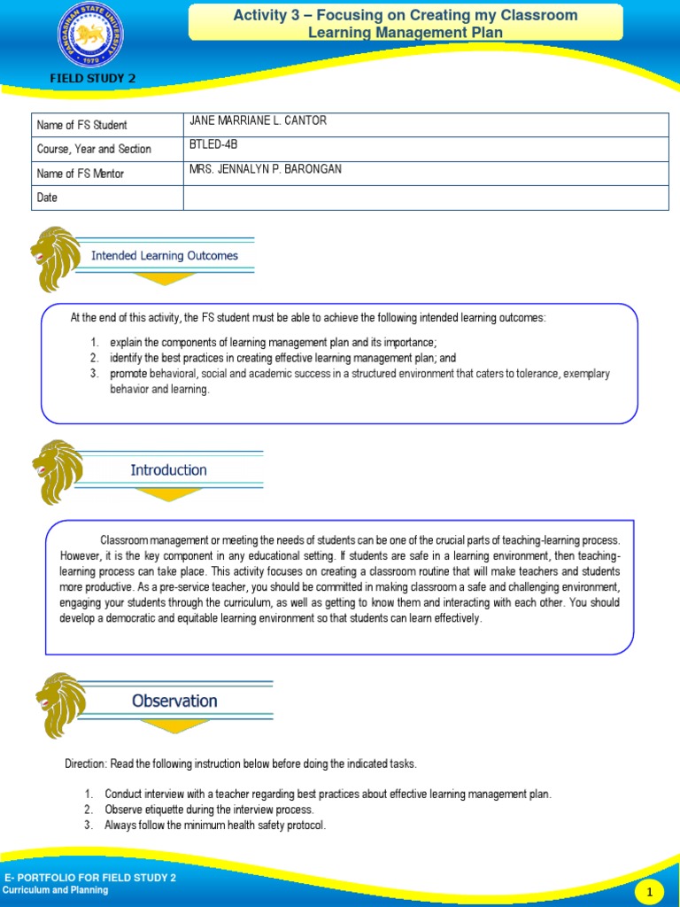 Activity 3 Pdf Learning Teachers