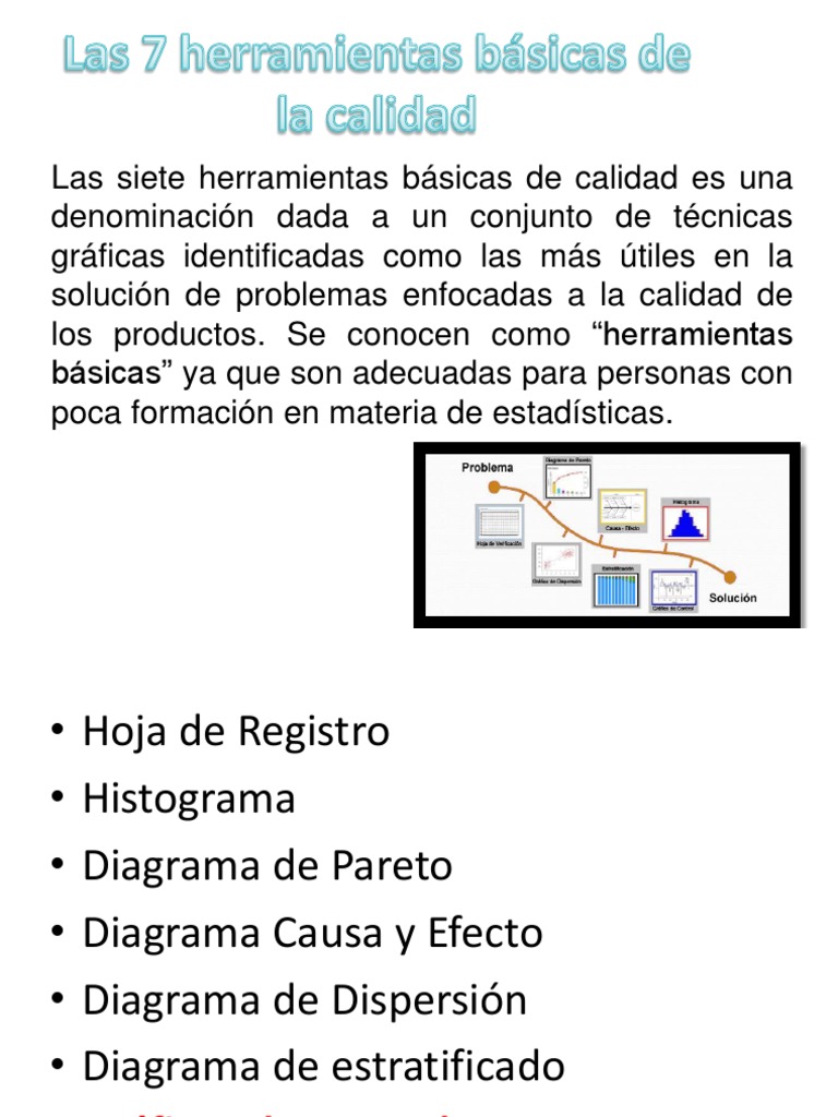 Siete Herramientas Básicas de Calidad | PDF | Histograma | Estadísticas