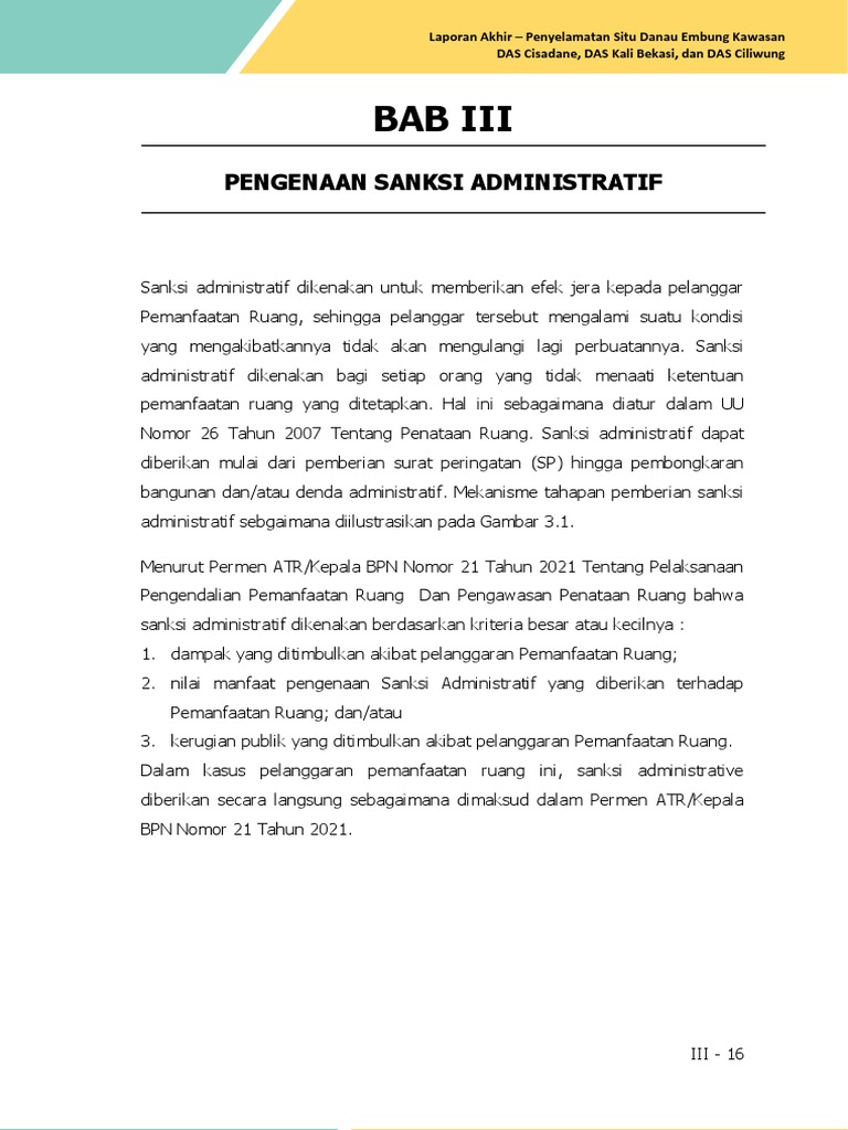 SANKSI ADMINISTRATIF | PDF