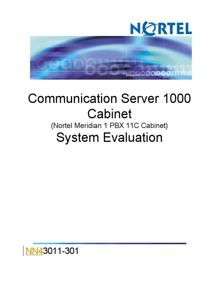 NN43011-301 03.02 Installation CS1000 Cab Eval | PDF | Alternating ...