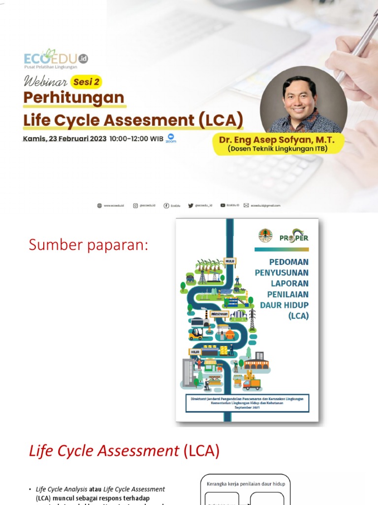 Webinar Perhitungan LCA PDF | PDF