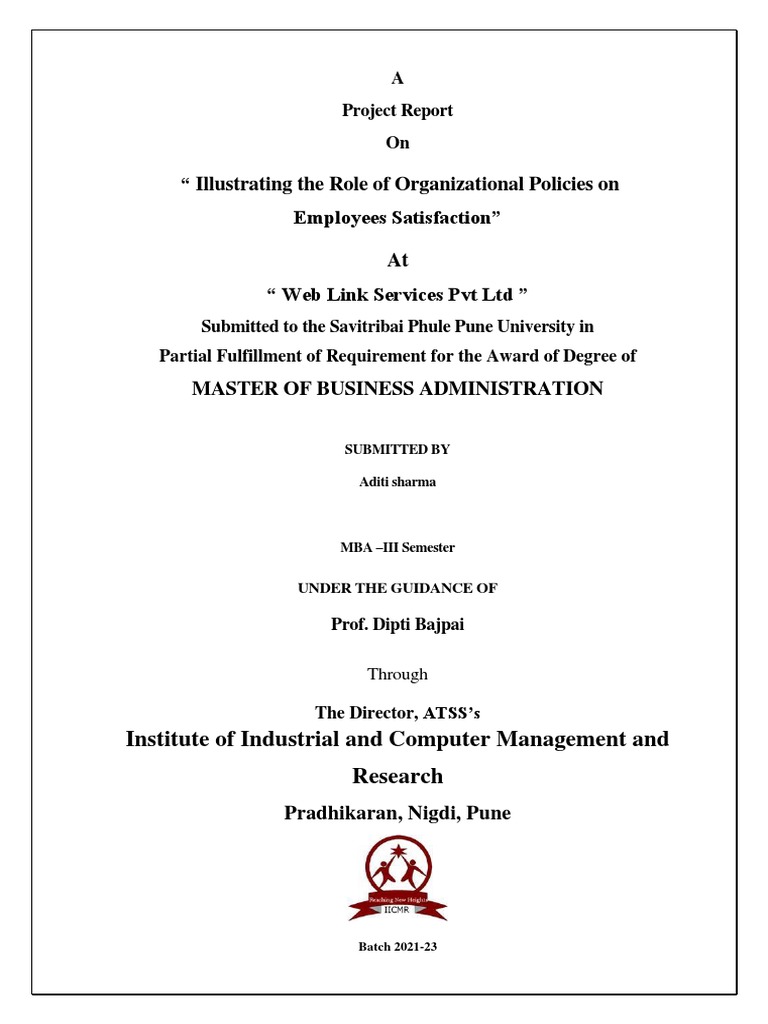 SIP Report Updated PDF | Download Free PDF | Employment | Methodology