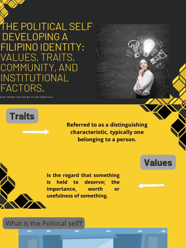 The Political Self Developing A Filipino Identity Values, Traits ...