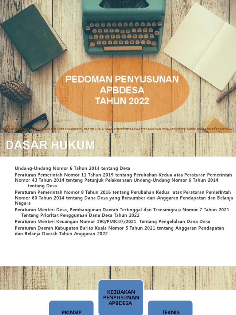 Pedoman Penyusunan APBDesa.pptx | PDF