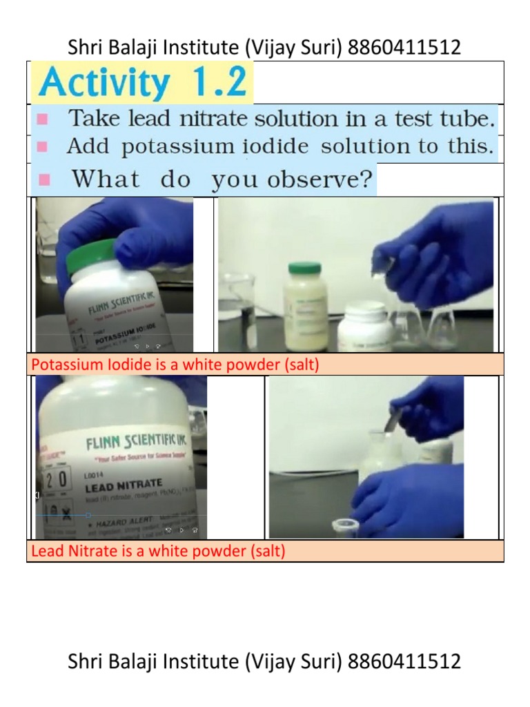 CHM 3A KI+PbNO3 | PDF