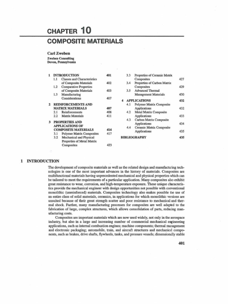Composite Materials (Class Notes) | PDF