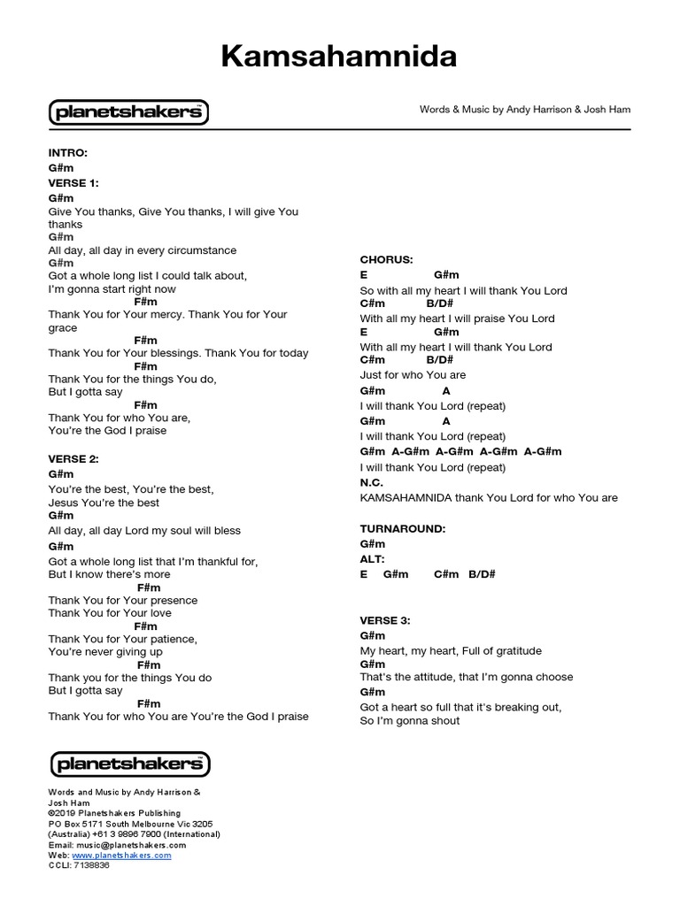 Chart - Kamsahamnida | PDF | Theology | Religious Belief And Doctrine