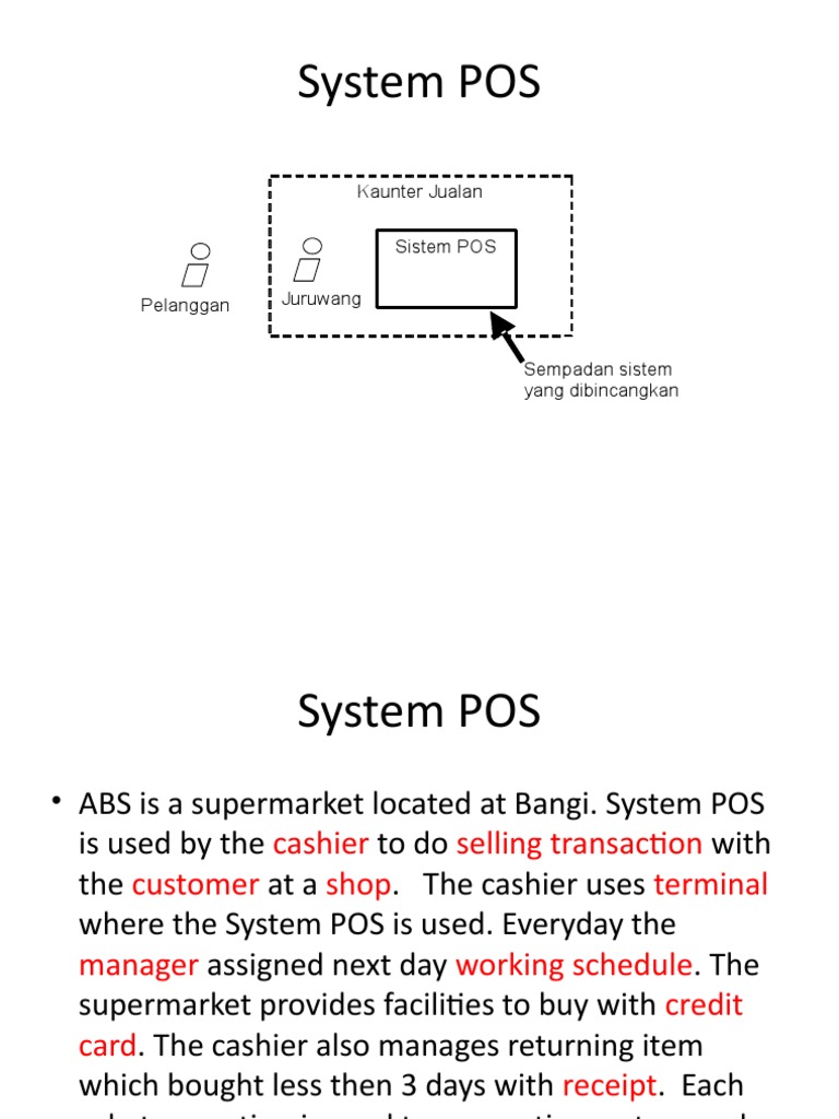 Tu2304-Initial Class Diagram System POS | PDF | Point Of Sale | Receipt