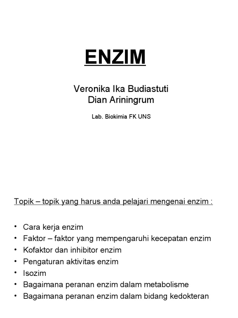 04-Enzim.ppt | PDF