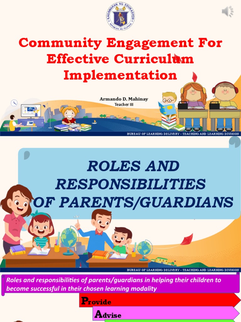 Roles and Responsibilities of Parents Day 1 Mahinay | PDF | Learning | Parenting