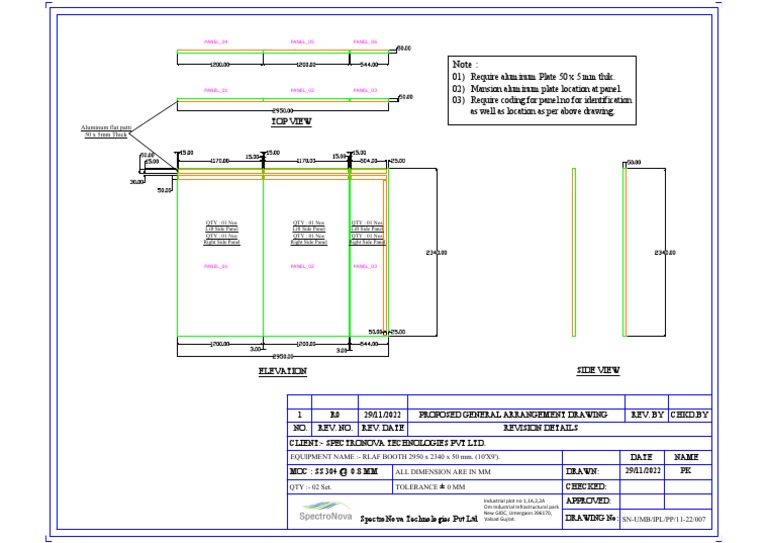 IP 2 SS Puff Panal For RLAF # 10'x 9'-007-Model | PDF