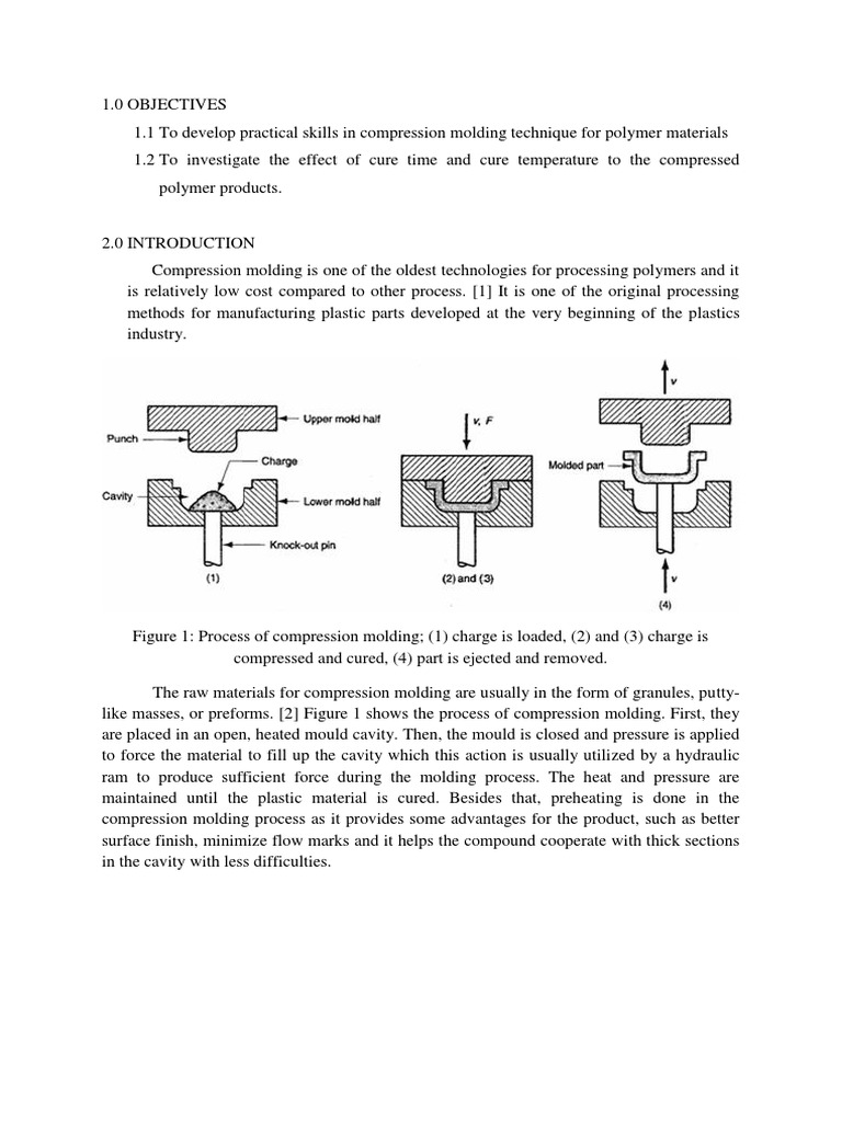 Compression Molding Techniques for Polymers | PDF | Composite Material ...