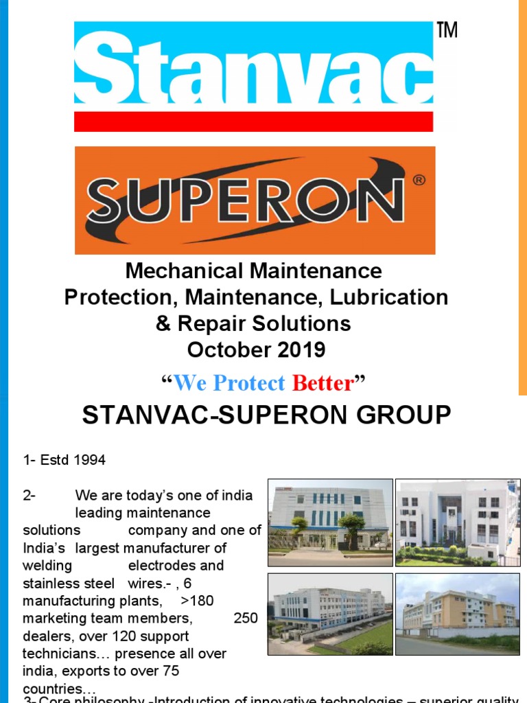 Stanvac-Superon Catalogue Valve Repairing - Venugoalan.v | PDF | Epoxy | Lubricant