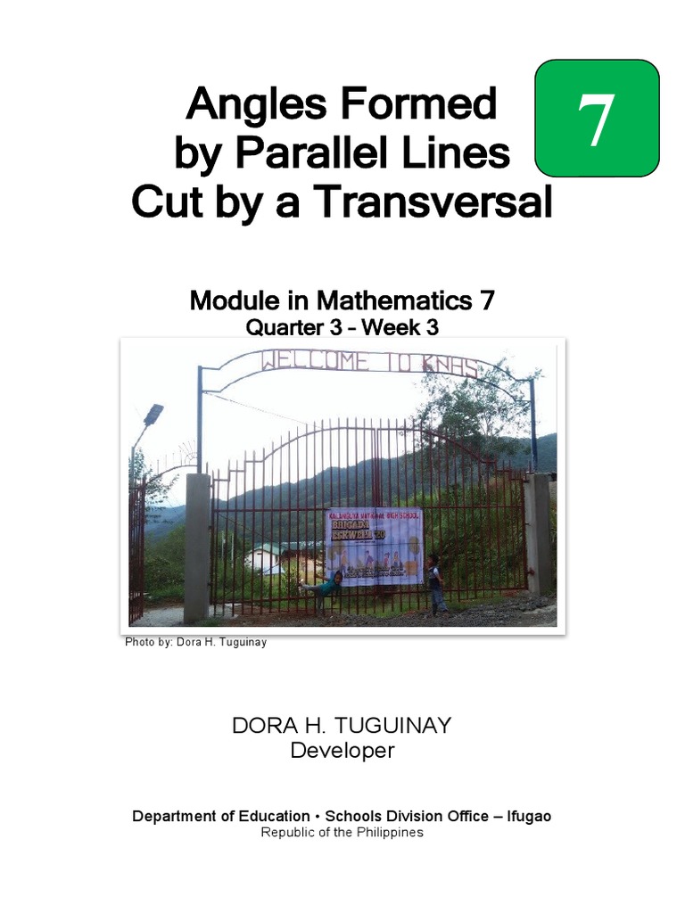 Angles Formed by Parallel Lines | PDF | Angle | Geometry