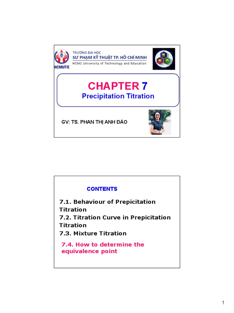 SV - Chapter7. Precipation Titration | PDF