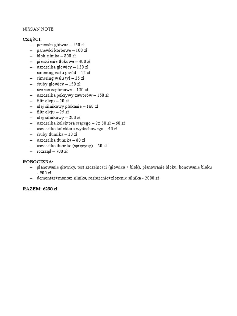 nissan note.odt | PDF