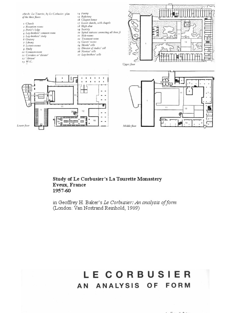 La Tourette Monastery - Geoffrey Baker Analysis | PDF