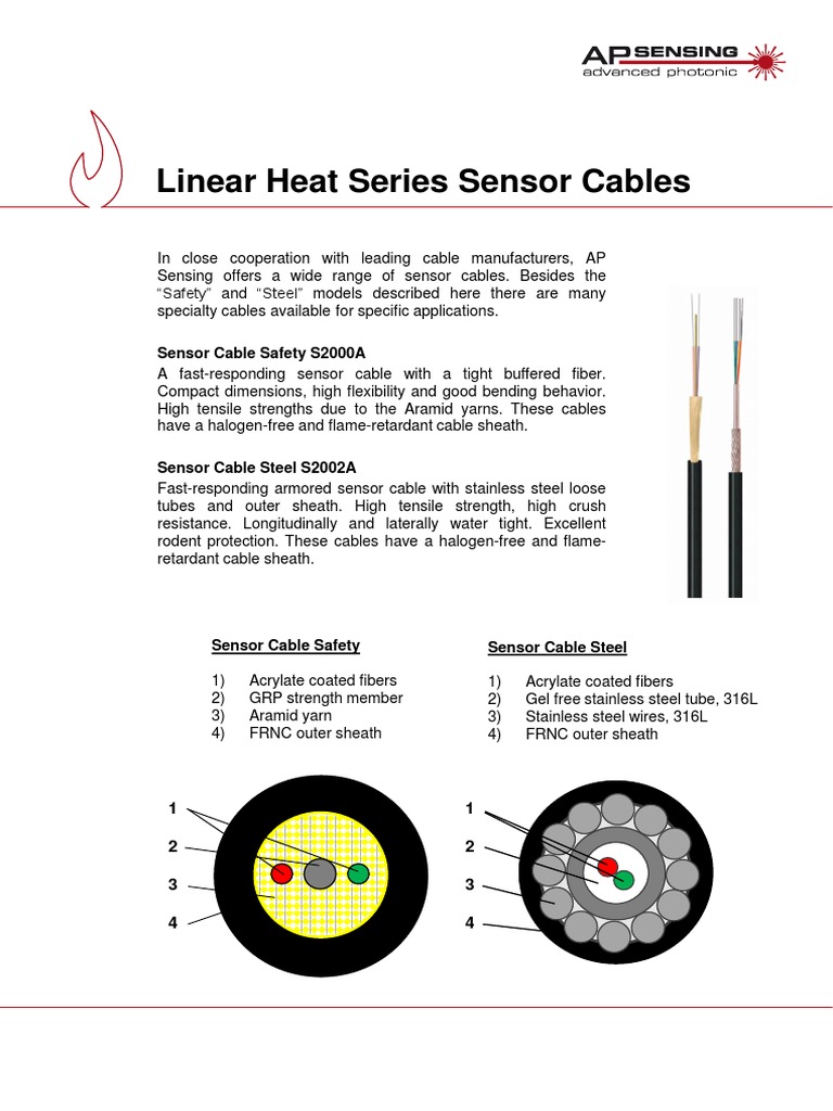 Linear_Heat_Series_Sensor_Cables_2019-03-29 | PDF | Optical Fiber ...