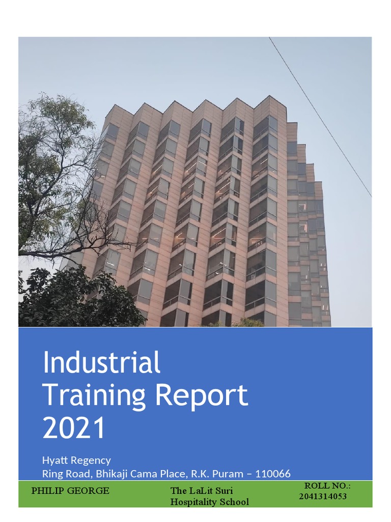 Industrial Training Report | PDF | Chef | Restaurants