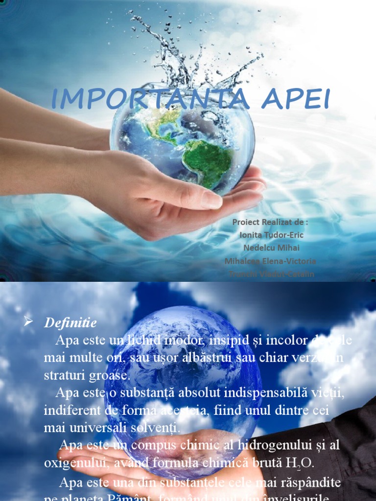 Importanta Apei | PDF