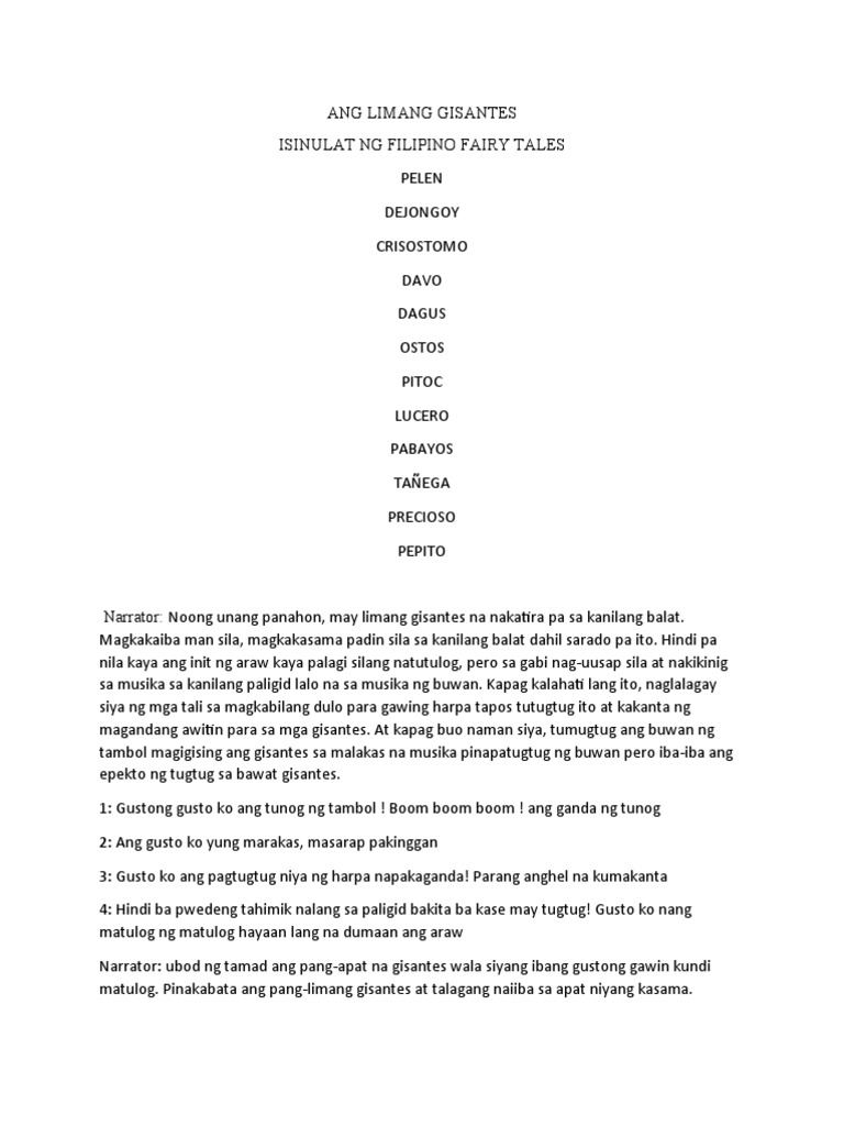 Ang Limang Gisantes | PDF