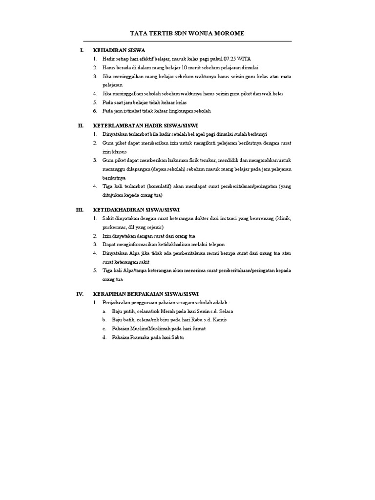 1 Dan 3. Tatib | PDF