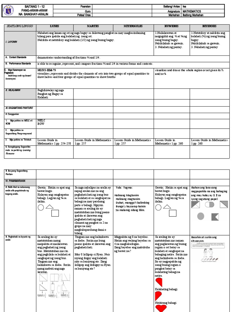 MATHEMATICS 1 3rd WEEK 3 | PDF