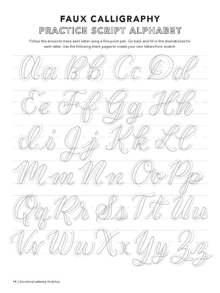 Faux Calligraphy Workshop Guide | PDF | Poetry