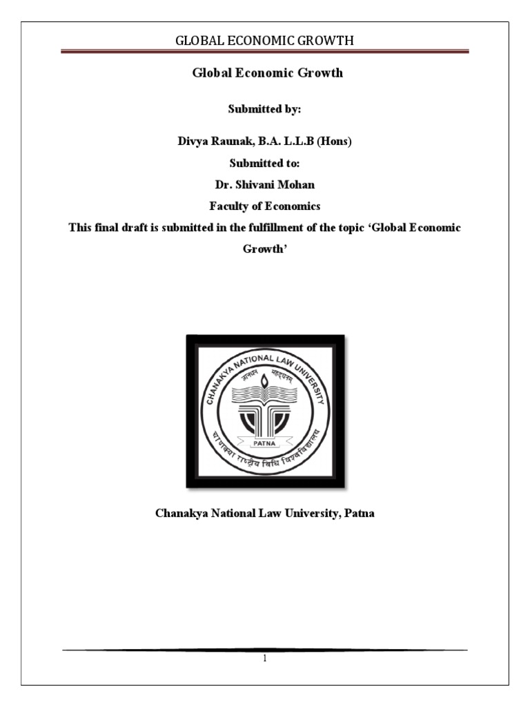 Shivani Maam Final Project Pdf Economic Growth Gross Domestic Product