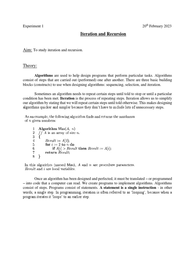 MADFL 2023 Expt1 | PDF | Iteration | Programming