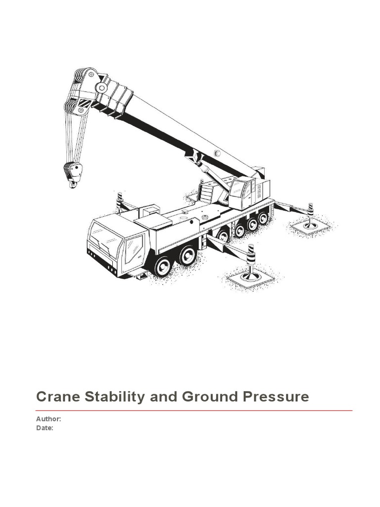 Crane Stability and Ground Pressure Guide | PDF | Strength Of Materials ...