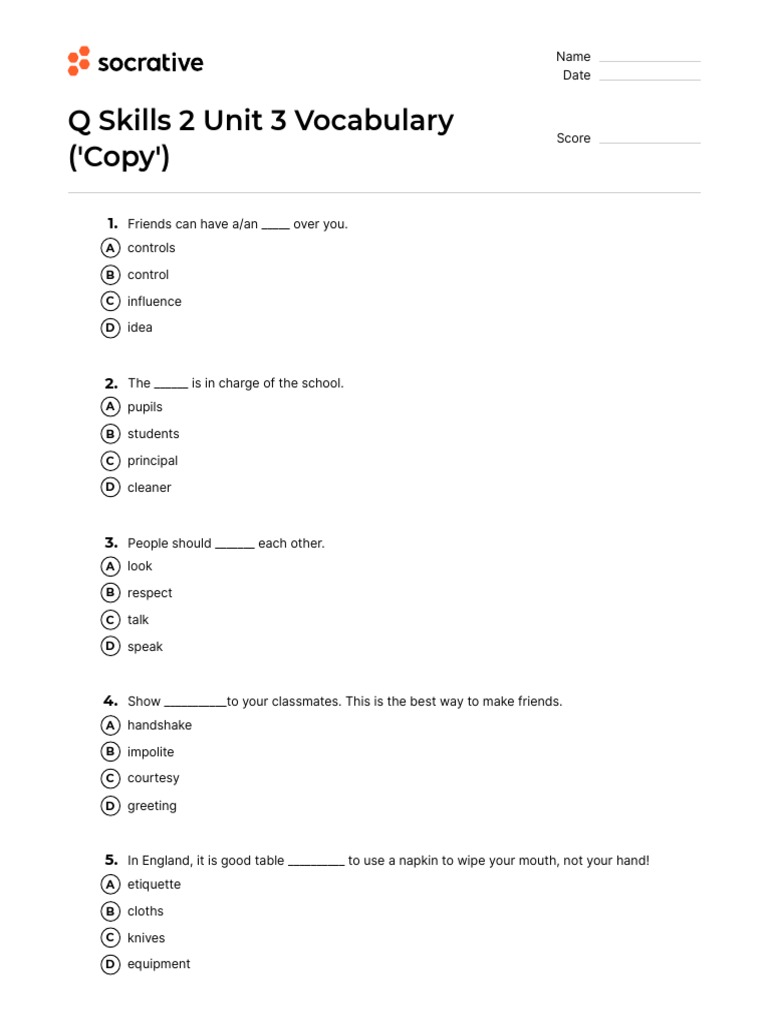 Q Skills 2 Unit 3 Vocabulary Guide Pdf