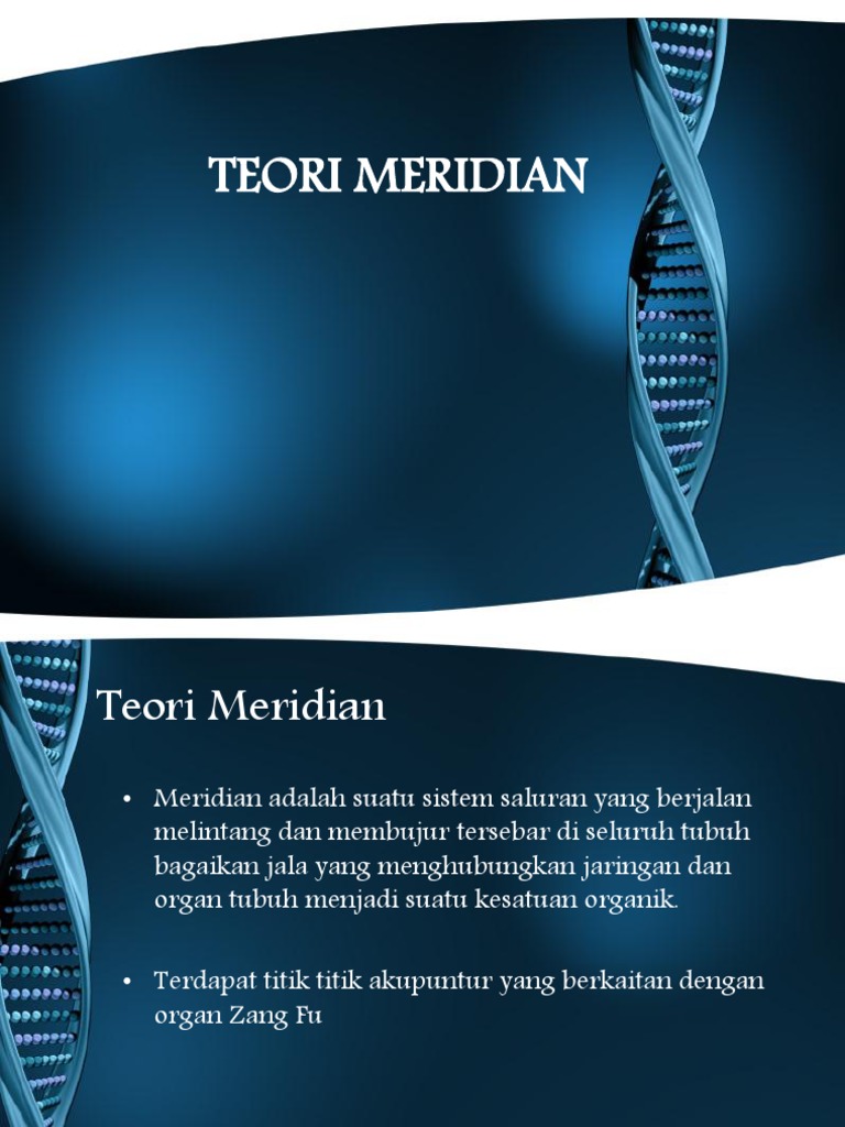 6 Teori Meridian | PDF | Kesehatan Holistik