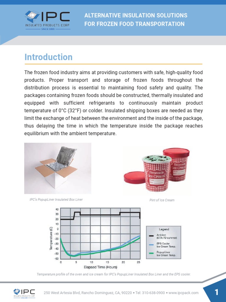Alternative Insulation Frozen Food Transport | PDF | Thermal Insulation ...