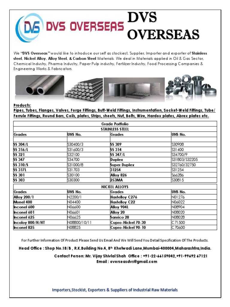 DVS Grades | Download Free PDF | Steel | Stainless Steel