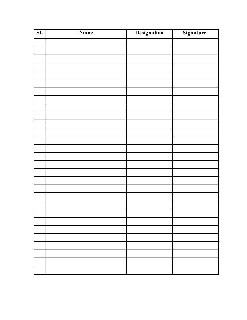 Signature Sheet | PDF
