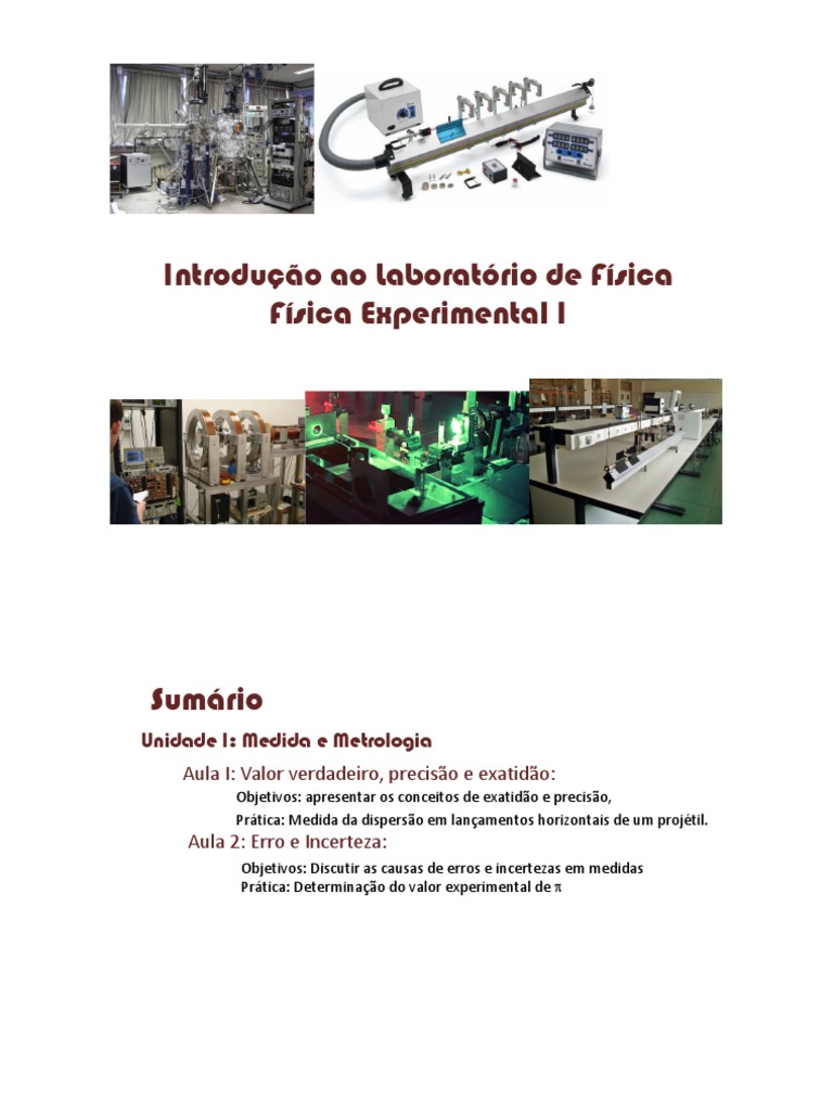 Medidas e Erros em Física Experimental | PDF | Incerteza | Medição