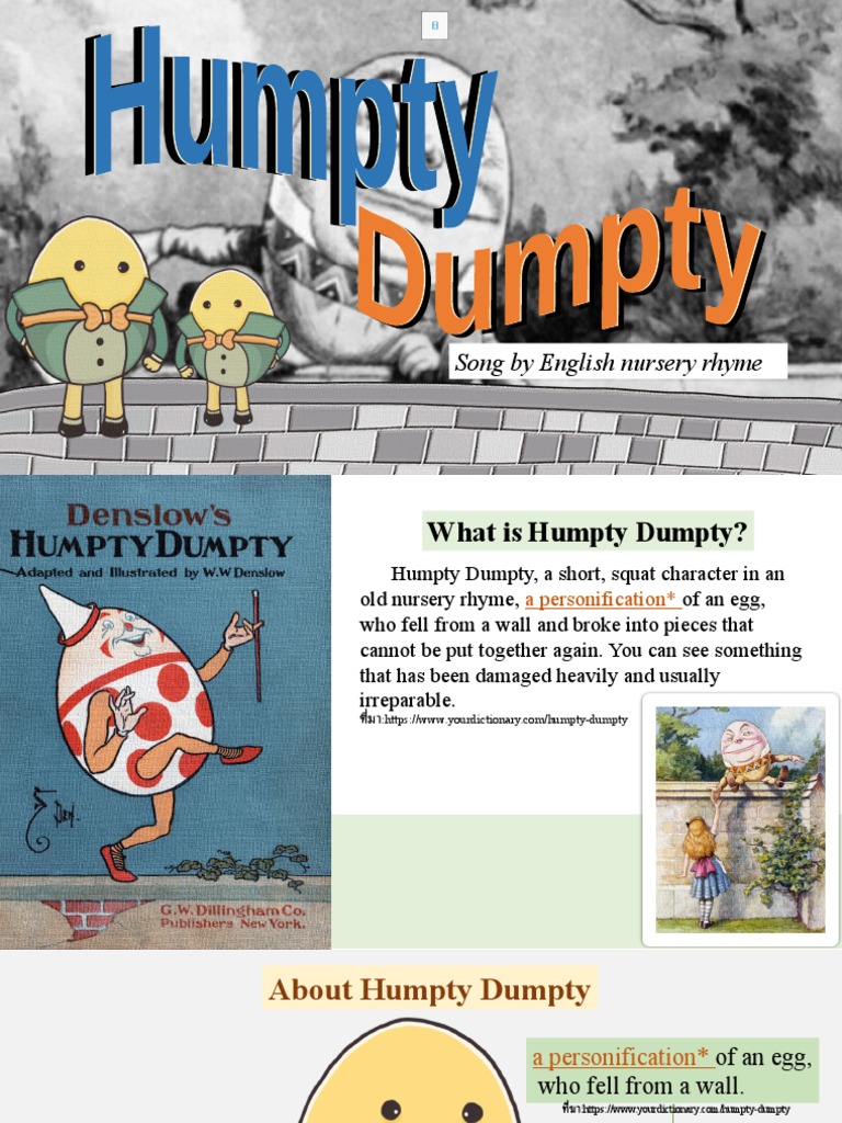 Humpty Dumpty | PDF | Rhyme | Poetry